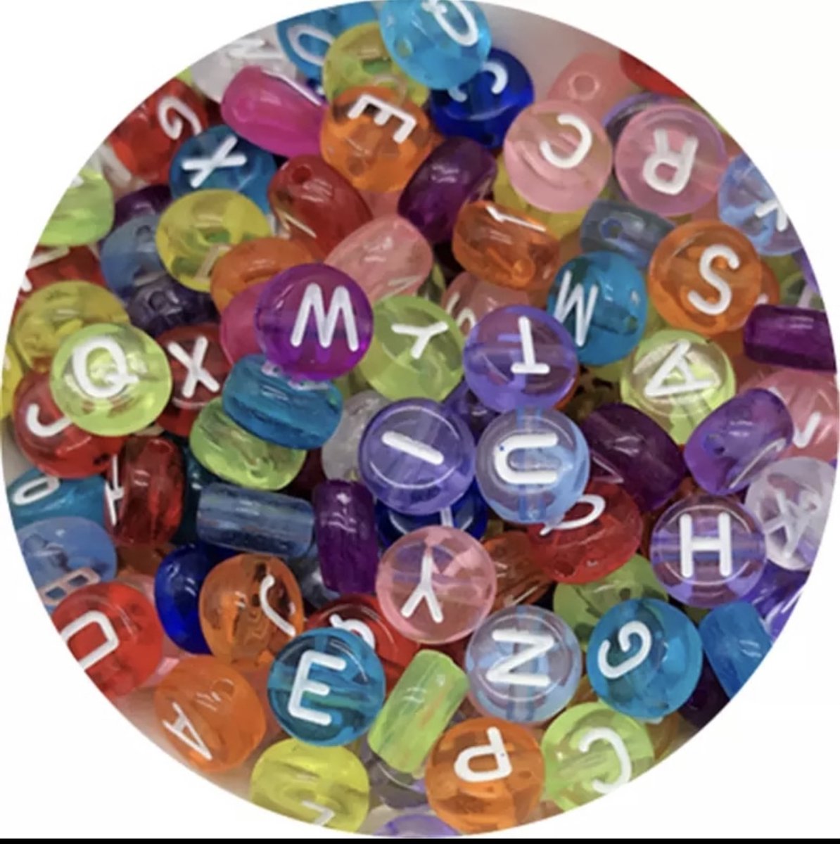 Kralen - ABC letters - Ovaal - Hartjes - Smileys - 100 stuks ...