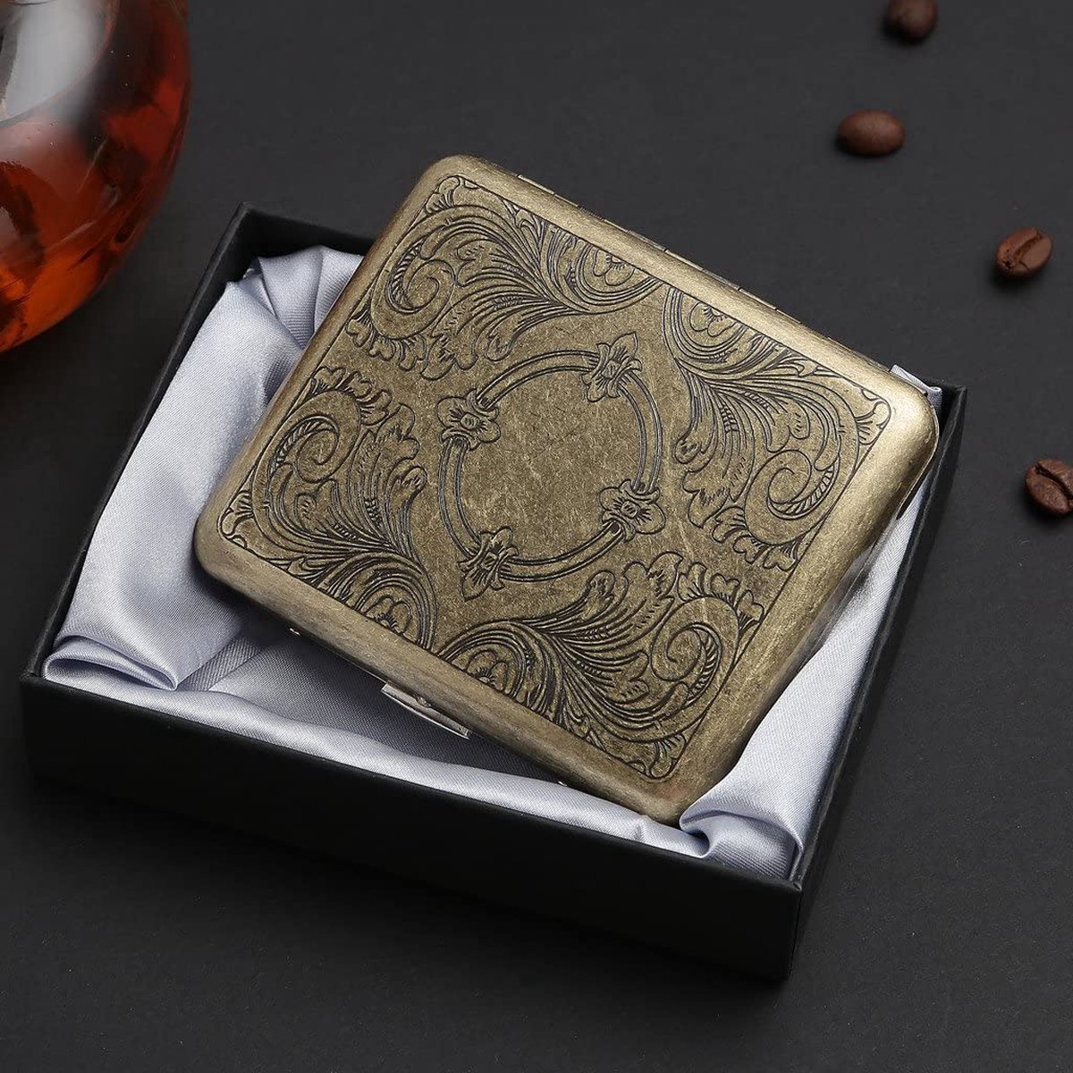 Boîte à cigarettes BOTC - Étui à cigarettes porte-bonheur - cuivre - 18 ...