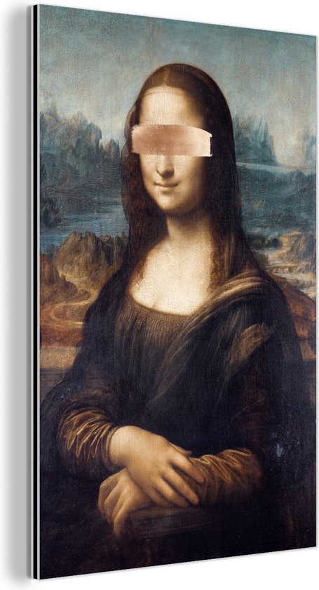 Décoration Murale Métal Peinture Aluminium Industriel Mona Lisa