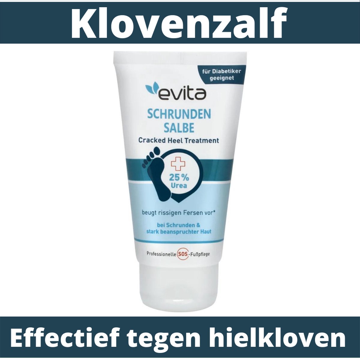 Evita Klovenzalf Voeten - 75ml - Bevat 25% Ureum - Hielkloven ...