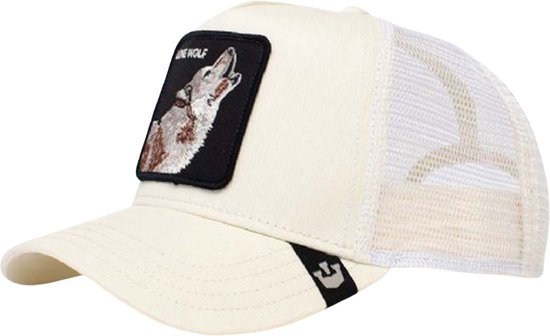 Goorin Bros Heren The Lone Wolf Trucker Cap Wit maat ONE SIZE | bol