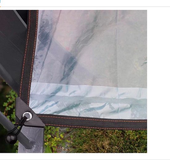 Dekzeil, doorzichtig, voor buiten, 2 x 3 m, afdekzeil, transparant ...