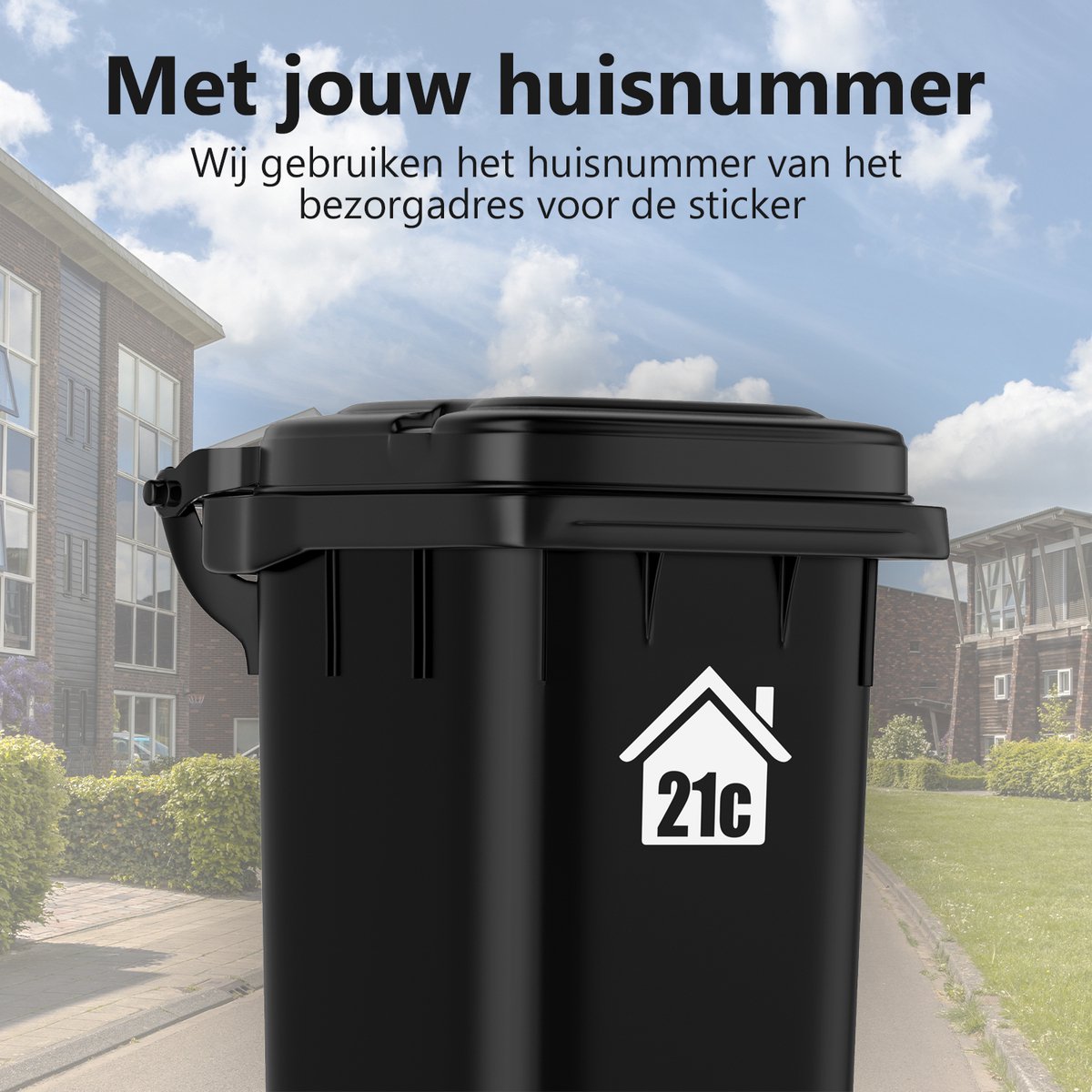 Container Sticker Huisnummer - Kliko Sticker - Huisnummer Sticker ...