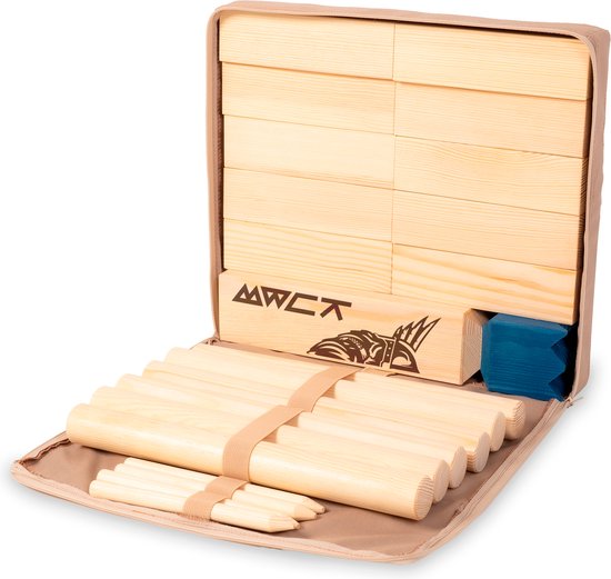 Holtaz Spel Kubb Vikingschaak van hout Zweedse schaakstukken Buitenspel voor het hele... | bol.com