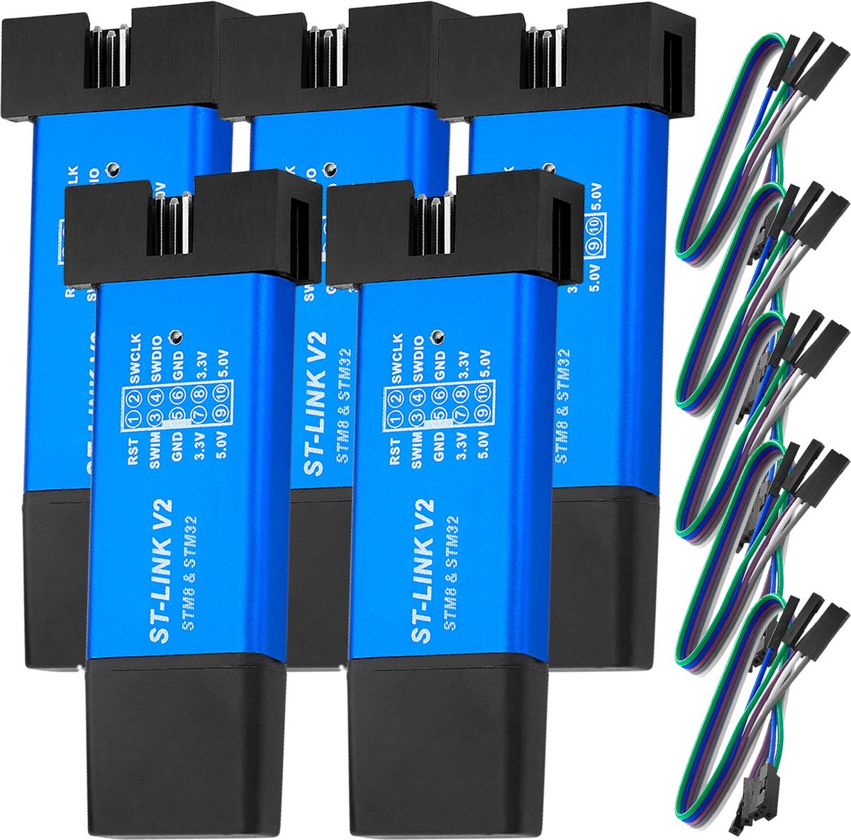 AZDelivery 5 x ST-Link V2 Mini Debugger en Programmeer Emulator voor ...