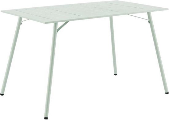 Ronde tuintafel - 90 cm - Staal - Grijs | bol.com