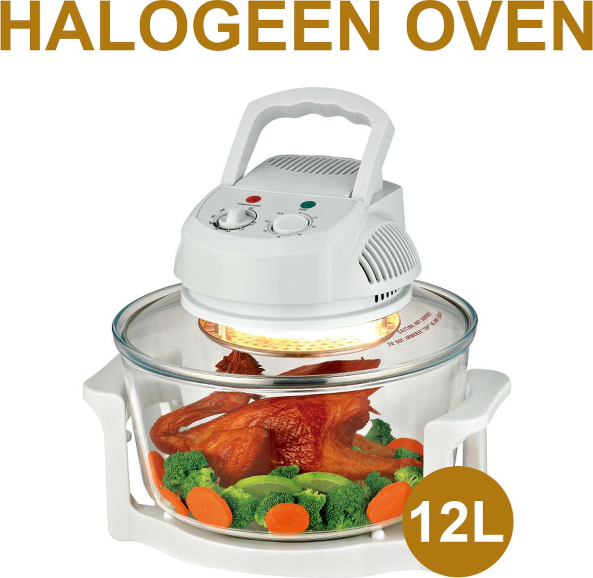 KitchenPrince 12L Halogen mini four blanc - four à convection avec ...