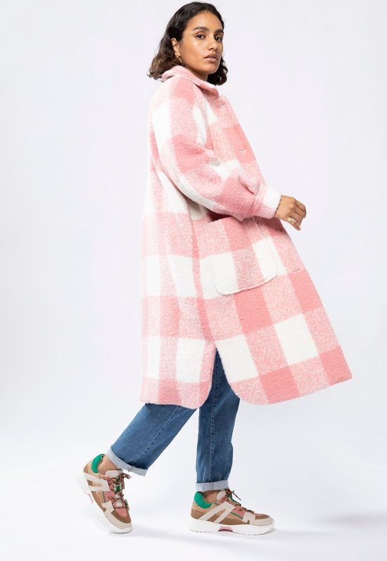 Sissy-Boy - Roze geruite wollen jas | bol