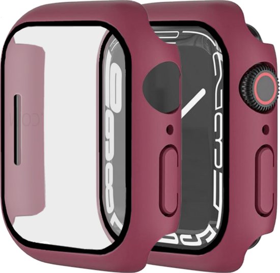 Screenprotector - Case - Hoesje - Geschikt voor Apple Watch Series 7 ...