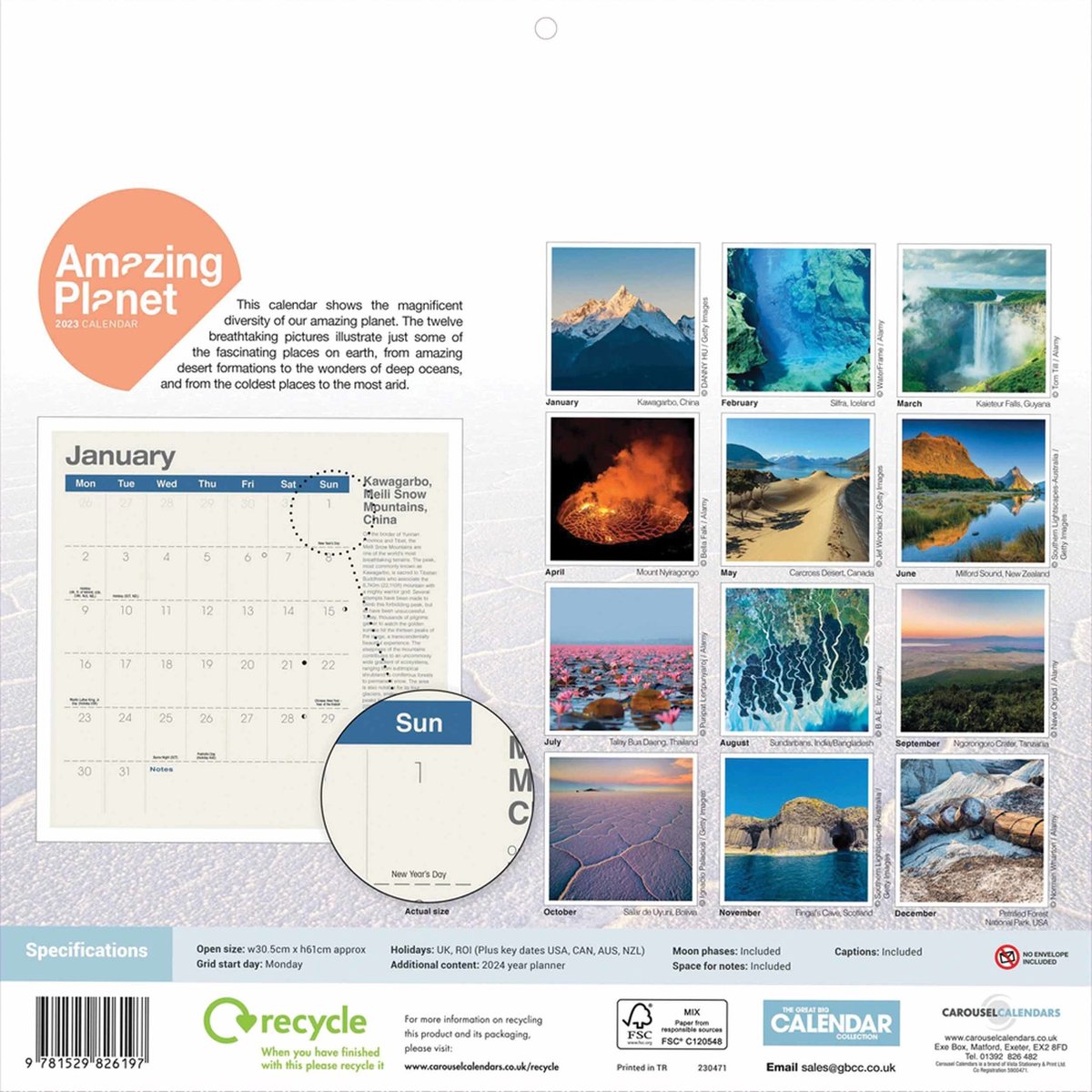 Amazing Planet Kalender 2023 | bol.com