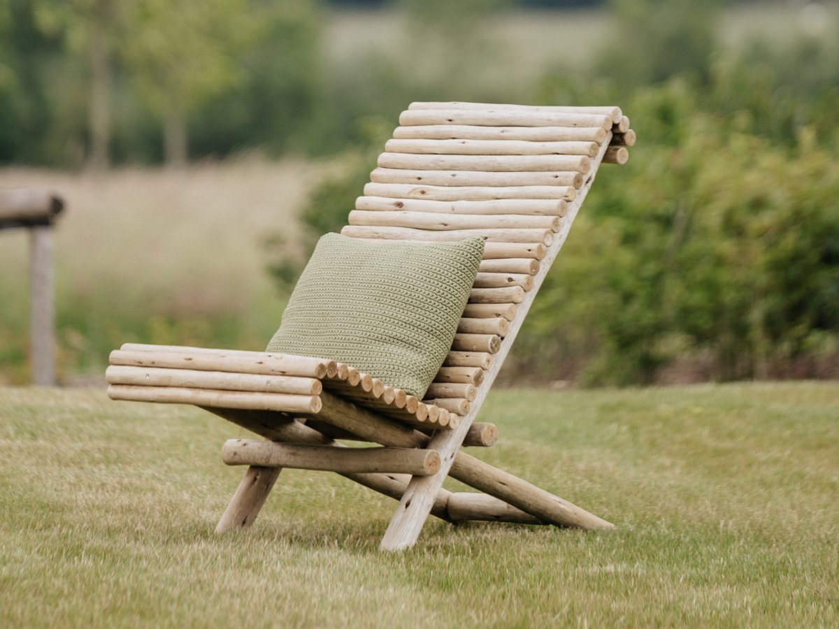 Loungestoel voor 1 persoon - Eucalyptushout - 55x55x96cm | bol.com