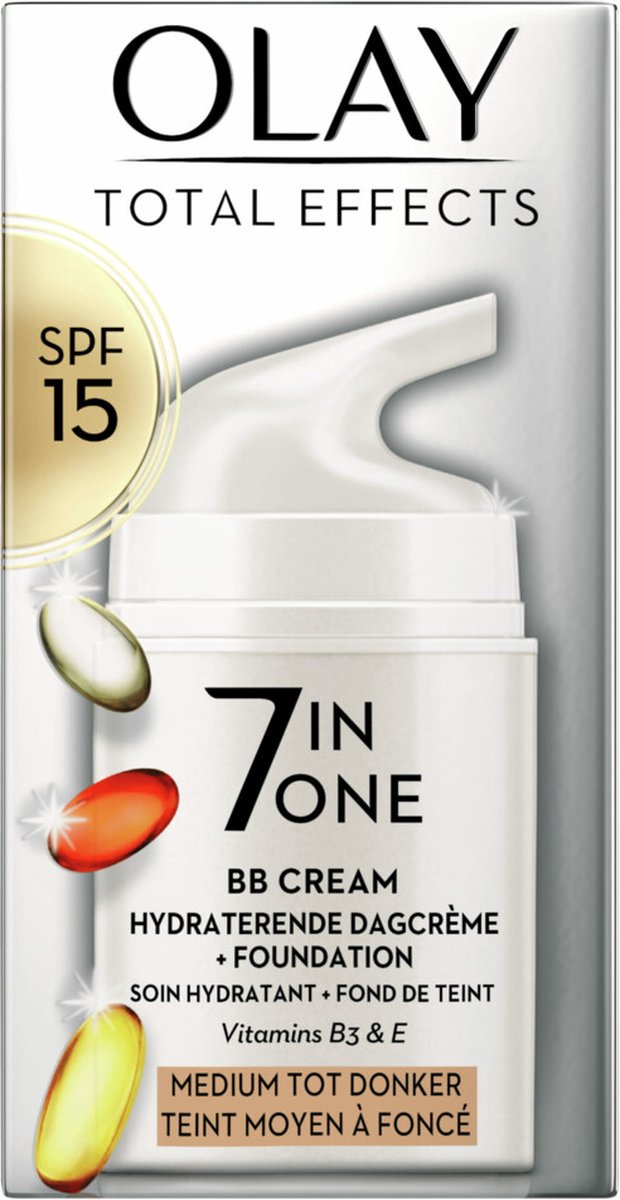 Olay Total Effects 7-in-1 BB Cream Medium SPF 15 - 4 x 50 ml ...