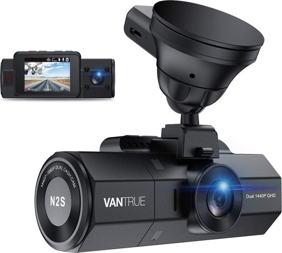 VANTRUE N2S 4K GPS Dashcam Dual Lens Camera 1440P+1440P Infrared Cut ...