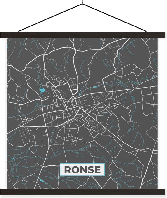 Porte-affiche avec affiche - Affiche scolaire - België - Ronse - Plan ...