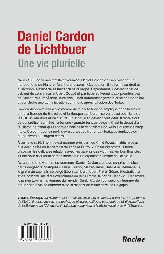 DANIEL CARDON DE LICHTBUER, Vincent delcorps | 9782873869656 | Boeken | bol
