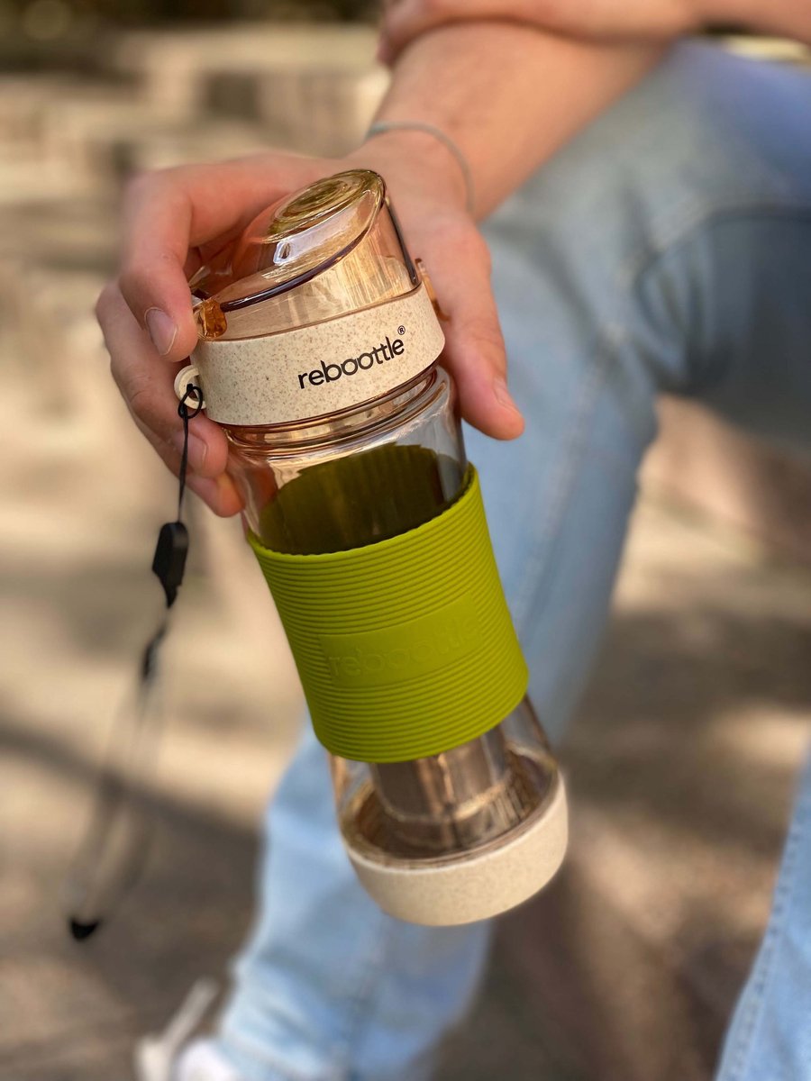 Reboottle - Tea - Drinkfles met theefilter - Thee infuser - Theefles ...