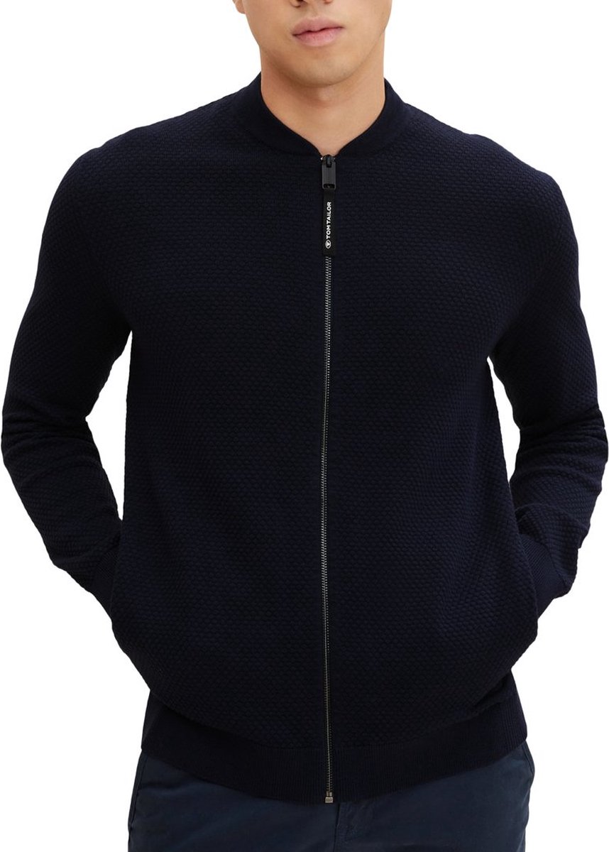 TOM TAILOR structured knit jacket Heren Vest - Maat XXXL | bol.com
