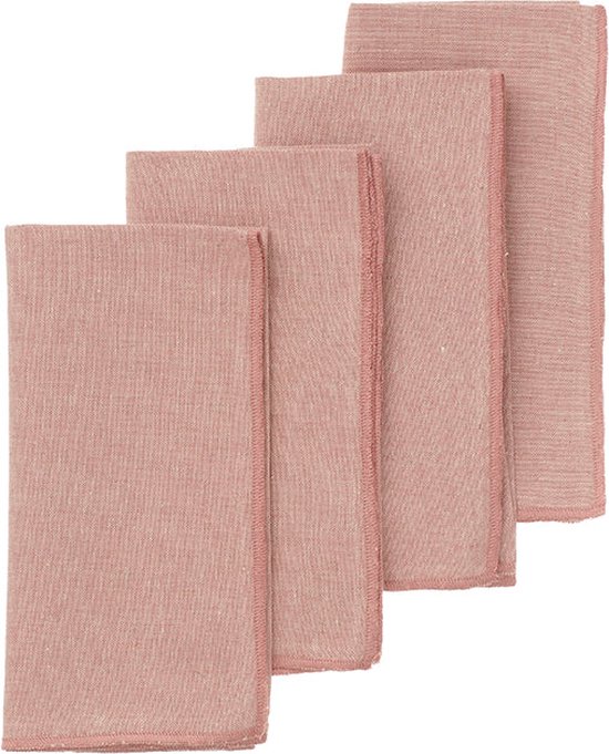 Bungalow - Servetten Mirra Rose 45x45cm (set van 4) - Servetten | bol.com