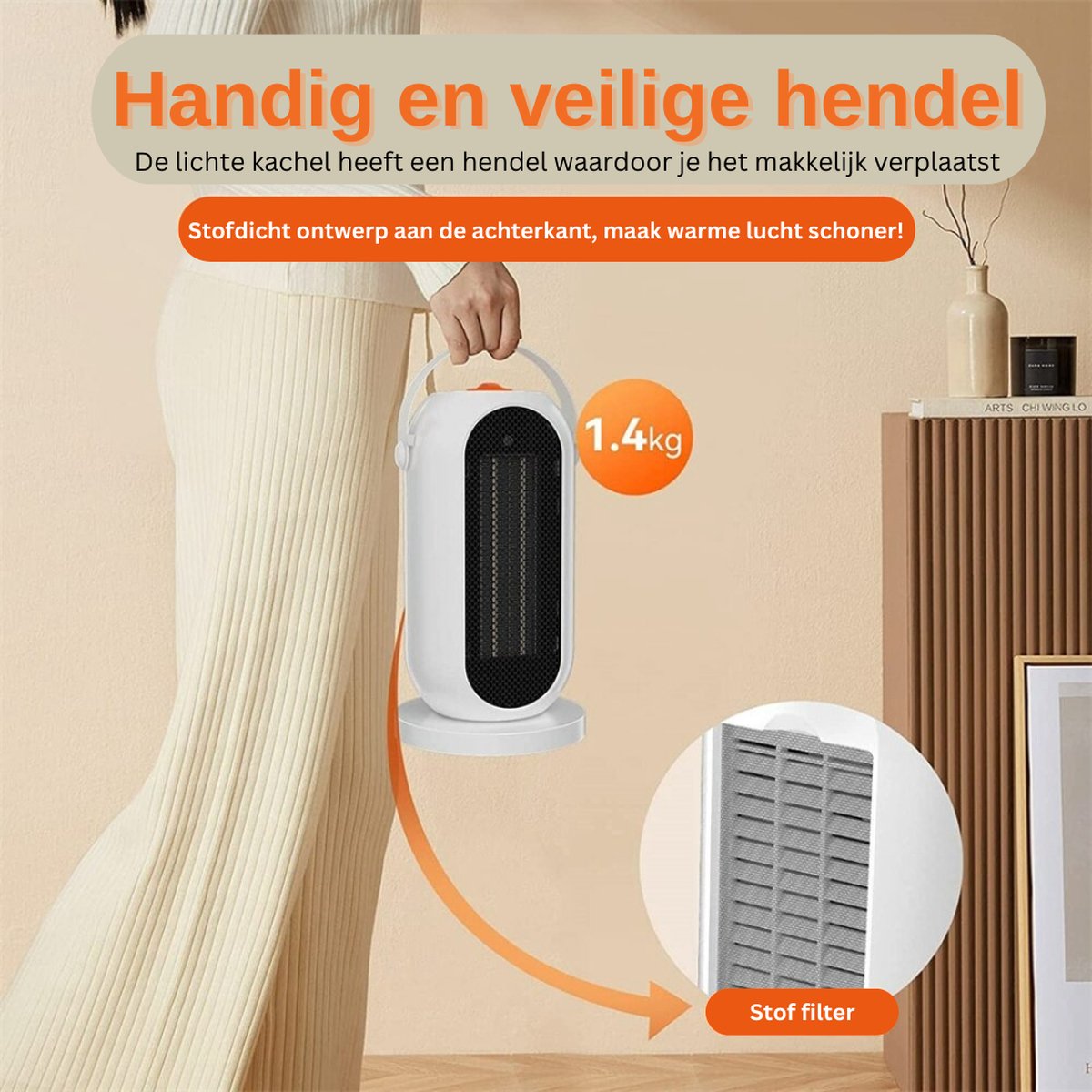 Melophy Kleine Zuinige Elektrische Kachel 750W - Kleine Zuinige ...