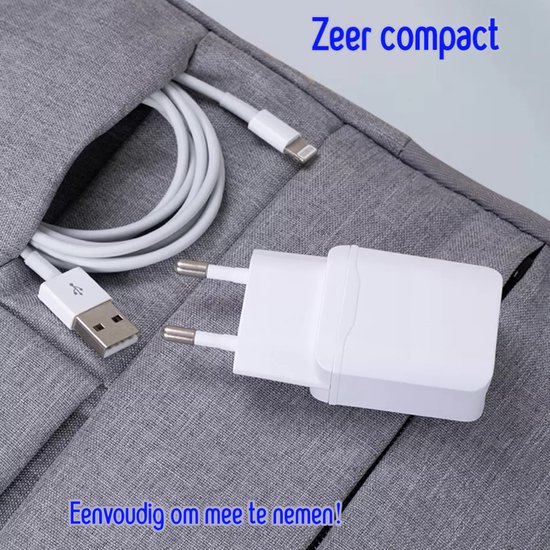 USB Oplader - 2.1A Snellader - Thuislader - Lader - GSM, Smartphone ...