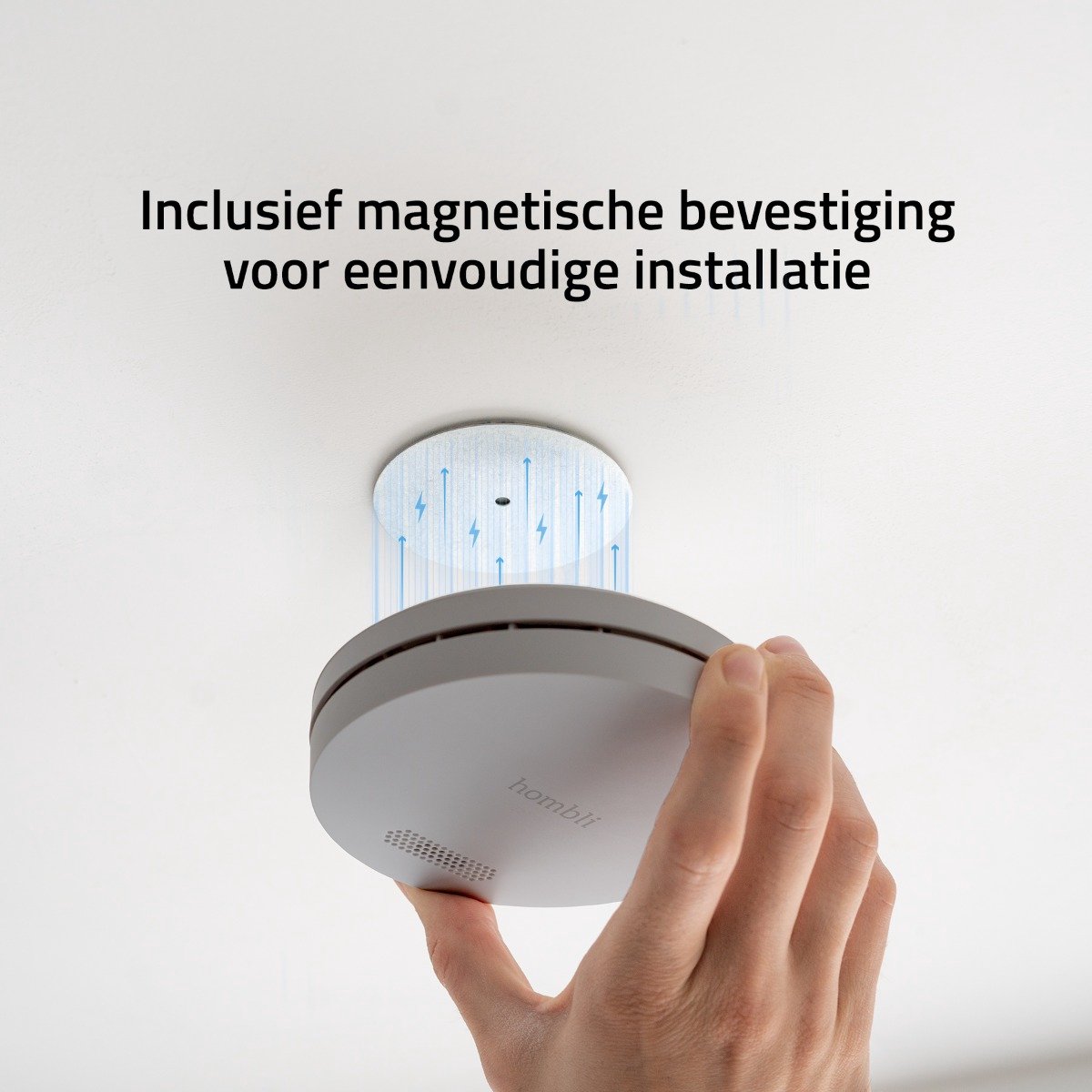 Hombli Slimme Rookmelder met Magneet - Brandmelder - 10 jaar batterij - Luid alarm -... | bol.com