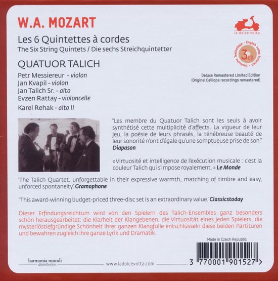 Talich Quartet - Six String Quintets (CD), Talich Quartet | CD (album) | Muziek | bol.com