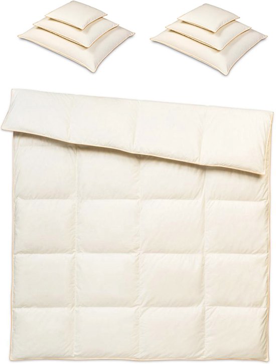 Donzen Dekbed 220x200cm – 3 kg Dons Vulling - 2 Persoons Ganzendons ...