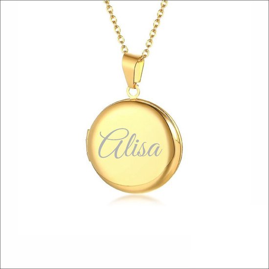 Fotohanger Met Ketting En Naam Gravering - Alisa | bol.com