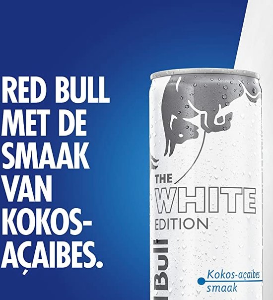 Red Bull White Edition - Energiedrank met de smaak van kokos-açaibes ...
