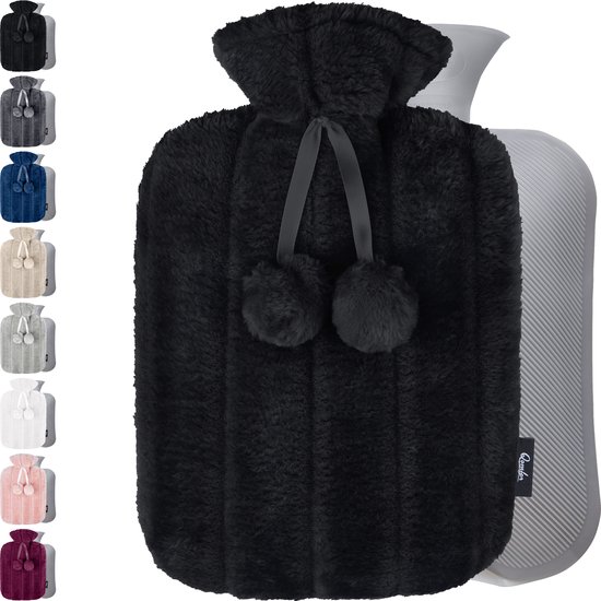 Warmwaterkruik met Hoes - Zachte Premium Hoes - 1.6L Kruik ...