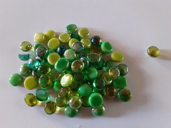 Mini Glas Nuggets Mozaiek Steentjes 250 gram Groen mix | bol