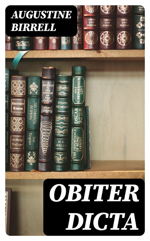 Obiter Dicta (ebook), Augustine Birrell | 8596547354673 | Boeken | bol
