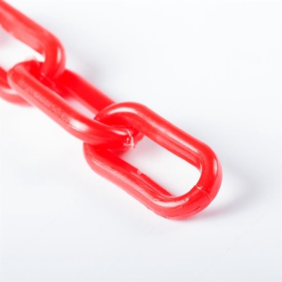Afzetketting Kunststof Rood / Wit 8 mm - 10 meter | Afzetten ...