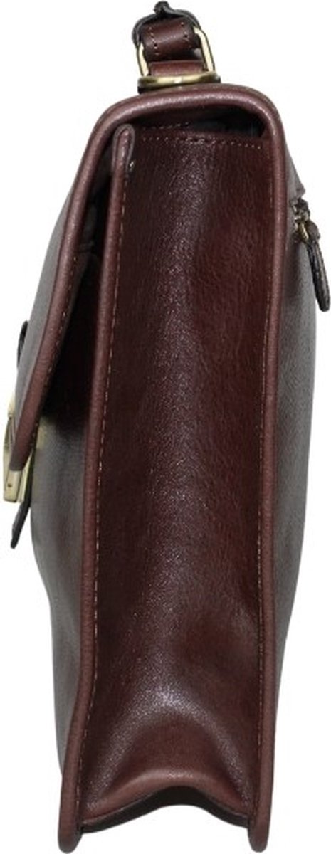 Katana Klassieke Aktetas Echt Leer - Bruin - Leren Aktetas Klassiek ...