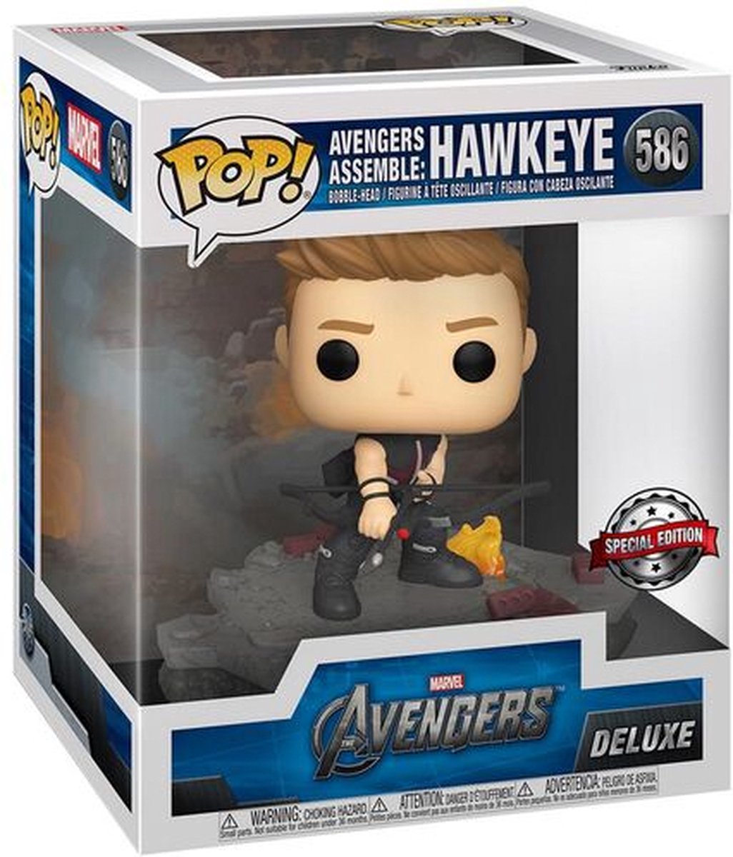 Funko Pop! Figure Marvel Deluxe Avengers; Hawkeye Assemble #586 ...