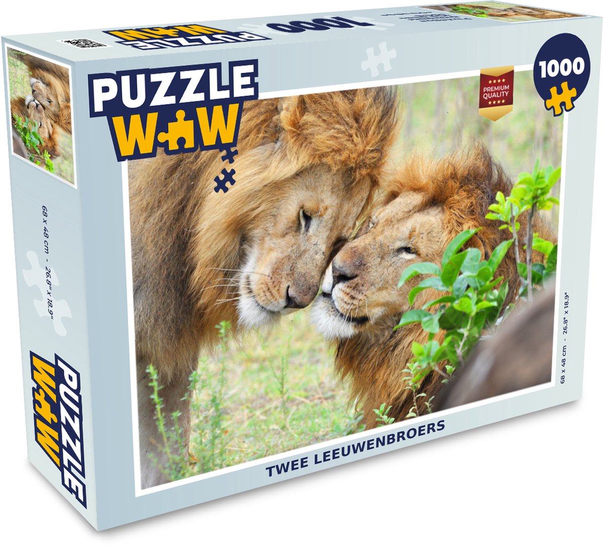 Puzzel Leeuwen - Gras - Dieren - Legpuzzel - Puzzel 1000 stukjes ...