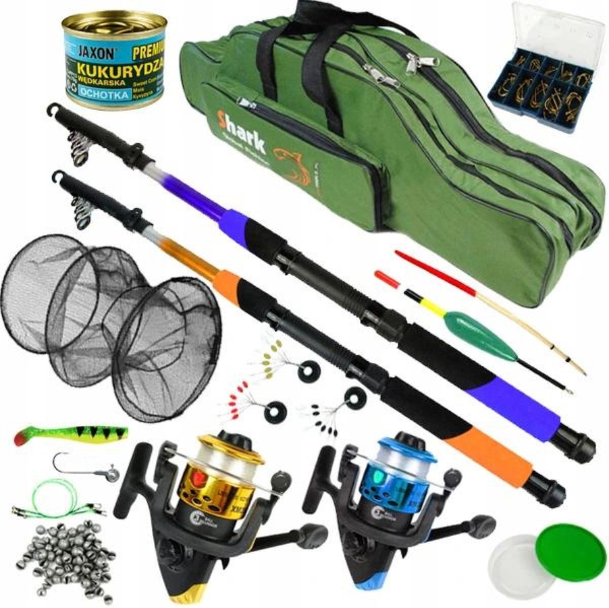 Hengelset - 18 delige Hengelset - Hengelsport - Incl. Opbergtas ...