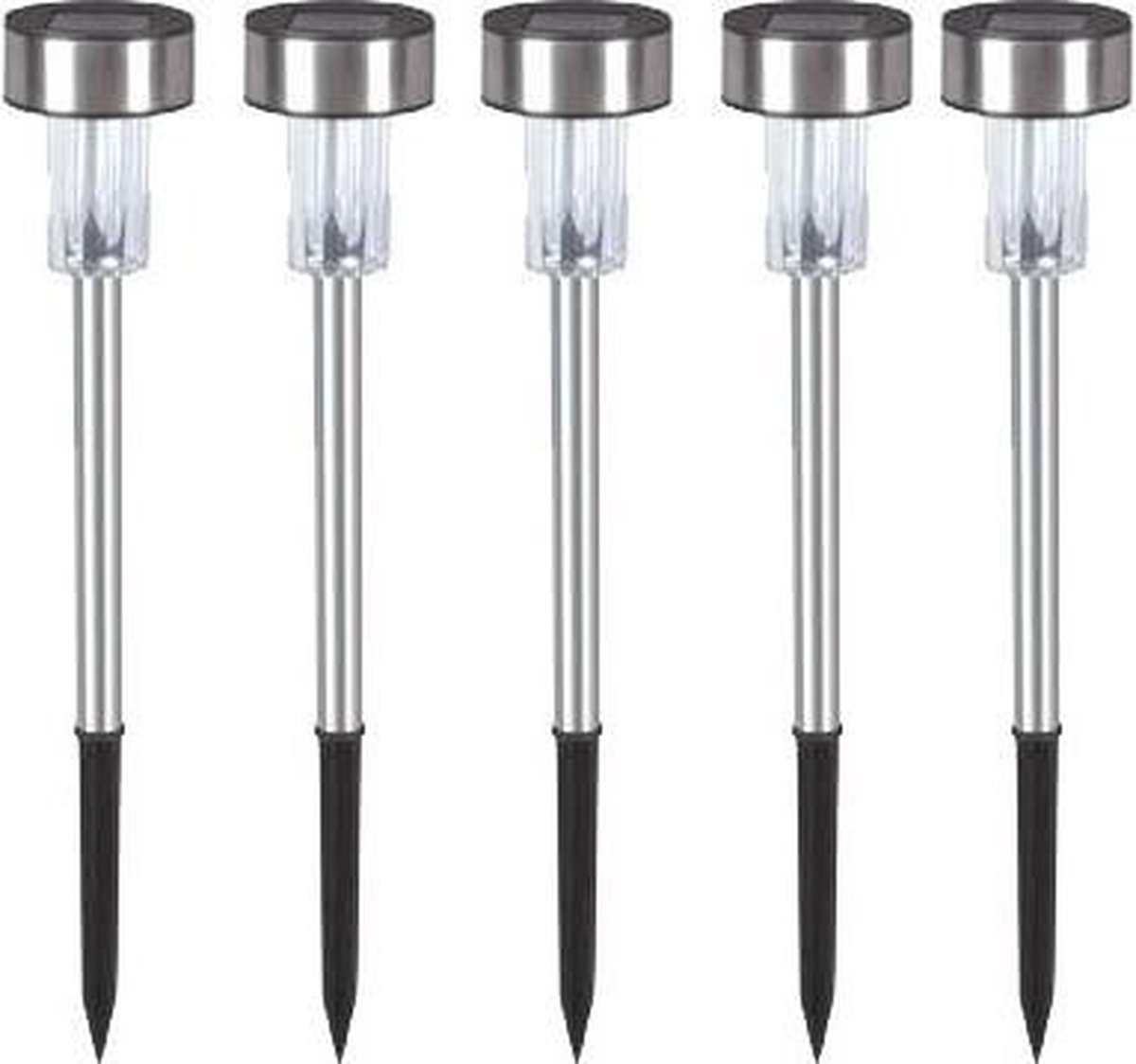 LED tuinverlichting op zonne energie - WARM WIT set van 5 stuks | bol.com