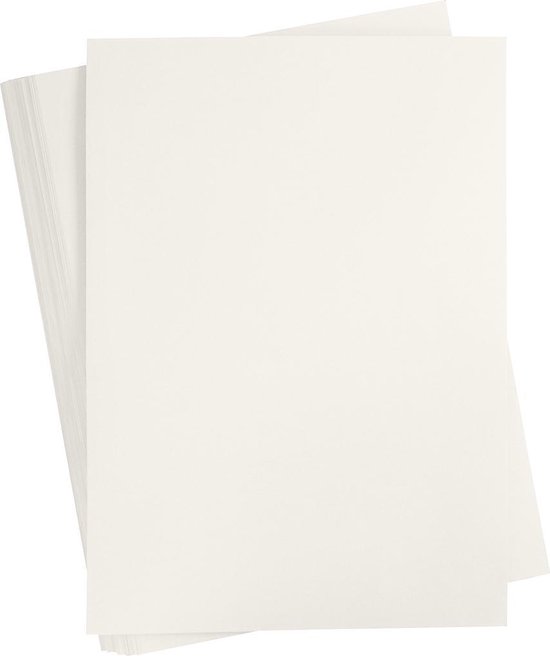 Gekleurd karton, A2 420x600 mm, 180 gr, 100 vellen, ivoor | bol