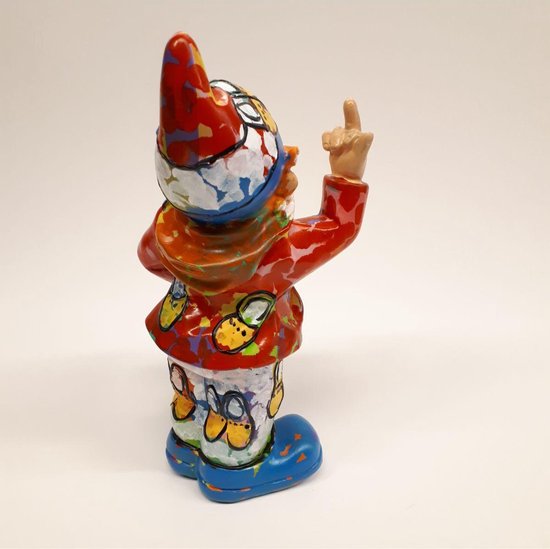 Stoute kabouter met opgestoken middelvinger - klompen | bol