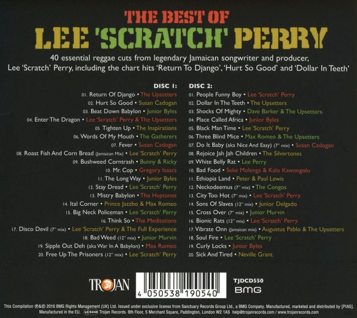 The Best Of Lee scratch Perry Lee Scratch Perry CD album The Best Of Lee scratch Perry Lee Scratch Perry CD album
