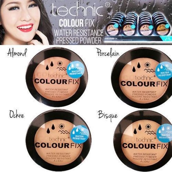 Technic Colour Fix Waterproof Pressed Powder - Almond | bol.com