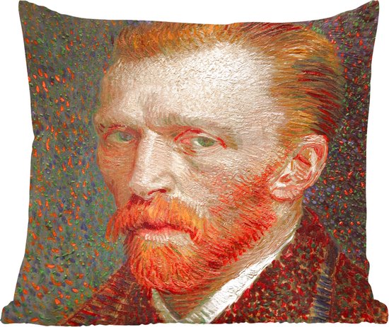 Sierkussen - Zelfportret Vincent Van Gogh - Multicolor - 45 Cm X 45 Cm | bol.com