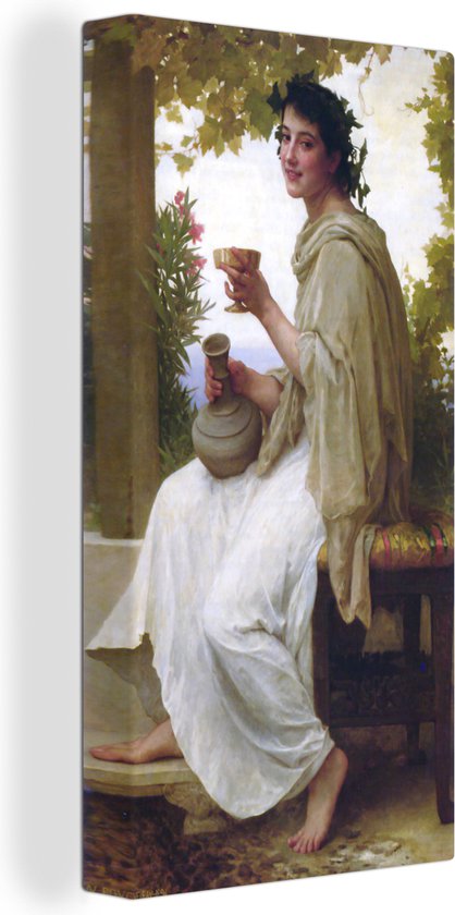 Toile Peinture Bacchante - peinture de William-Adolphe Bouguereau ...