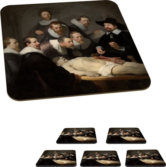 Onderzetters voor glazen - De anatomische les van Dr. Nicolaes Tulp ...