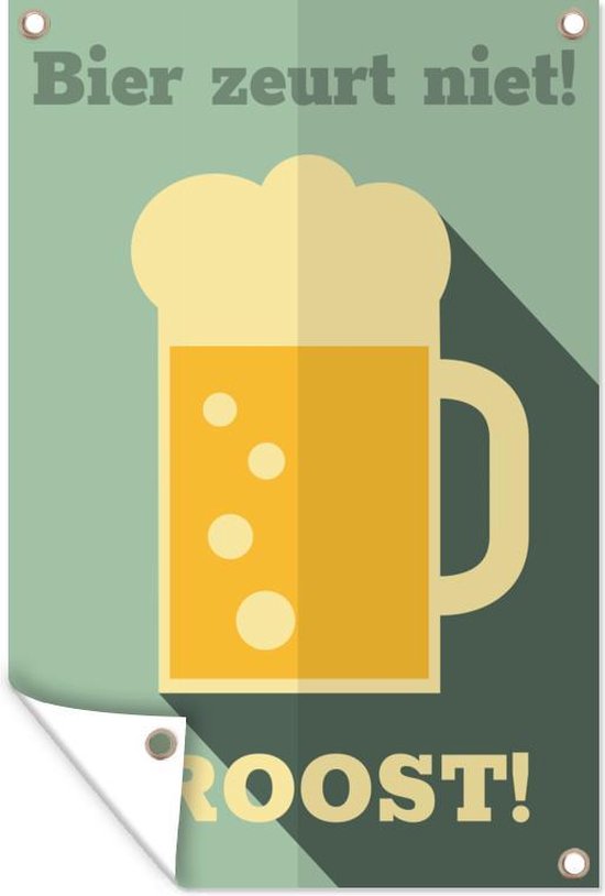 Tuinposter - Tuindoek - Tuinposters buiten - Mancave - Bier - Bier ...