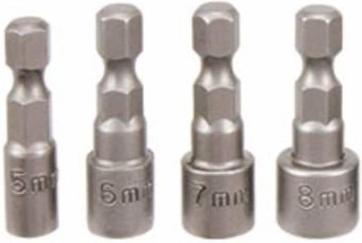 Tooltech Dopbit-Set 1/4" - 5, 6, 7, 8, 9, 10, 11 en 13 mm voor Accuboor ...