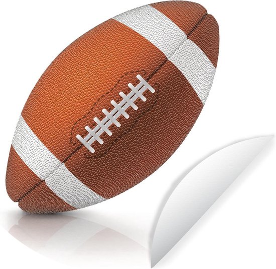 Illustration d'un ballon de rugby sticker mural cercle papier peint ...