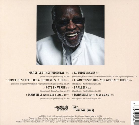 Ahmad Jamal - Marseille (CD), Ahmad Jamal | CD (album) | Muziek | bol