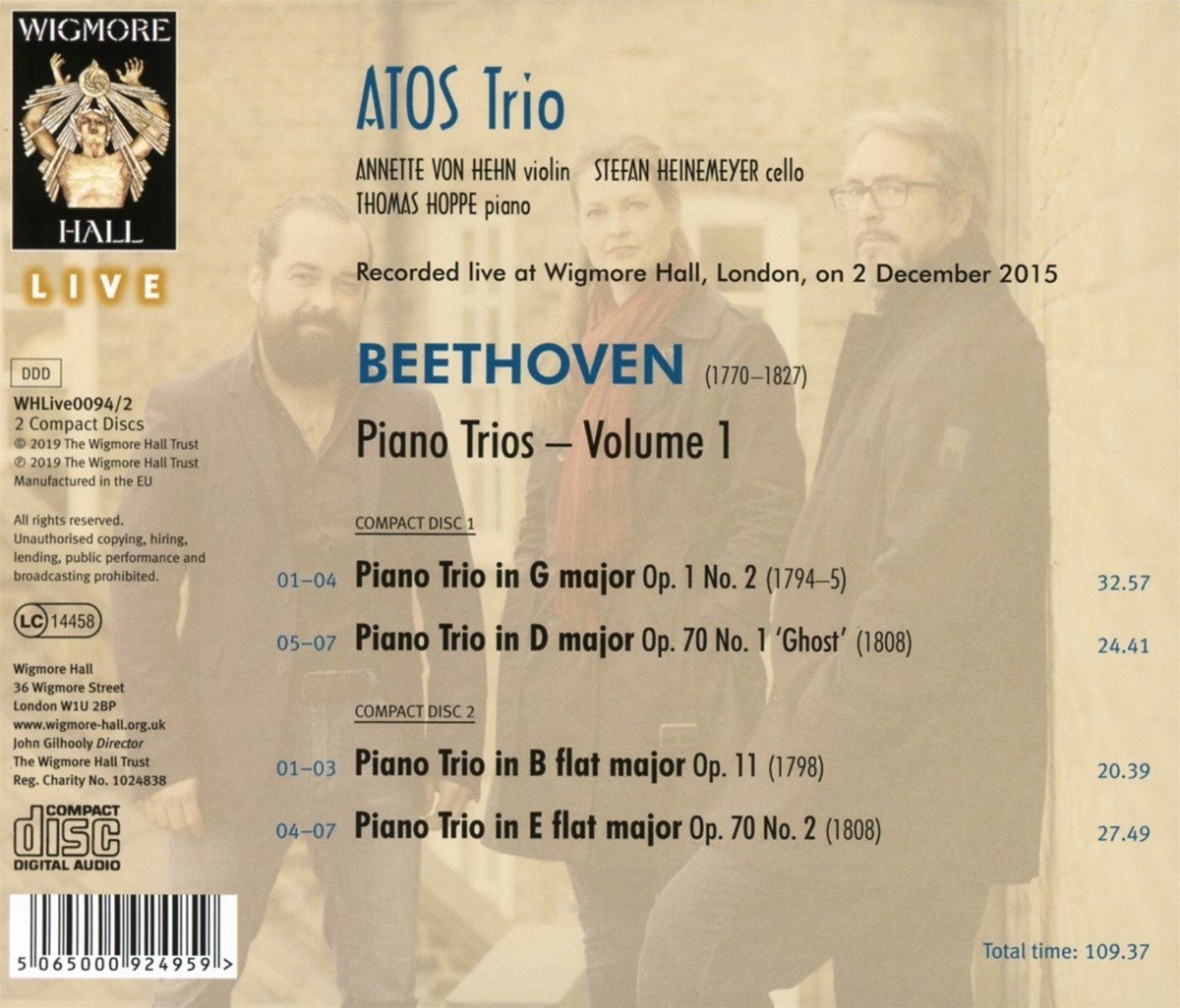 Atos Trio - Beethoven Piano Trios Volume 1 - Wi (CD), Atos Trio | CD (album) | Muziek | bol.com